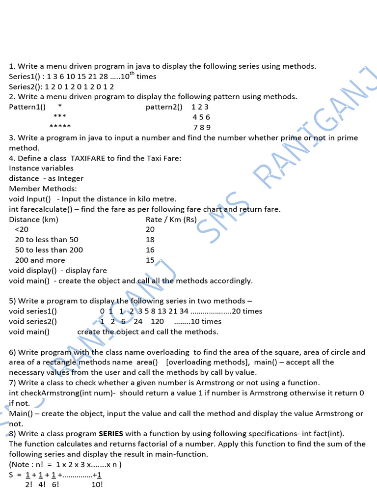 Java Programming Project Guidelines | PDF | Computer Programming ...