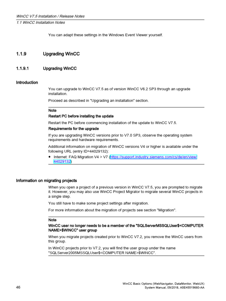 WinCC7.5 BasicOptions - PDF Page 46 | PDF