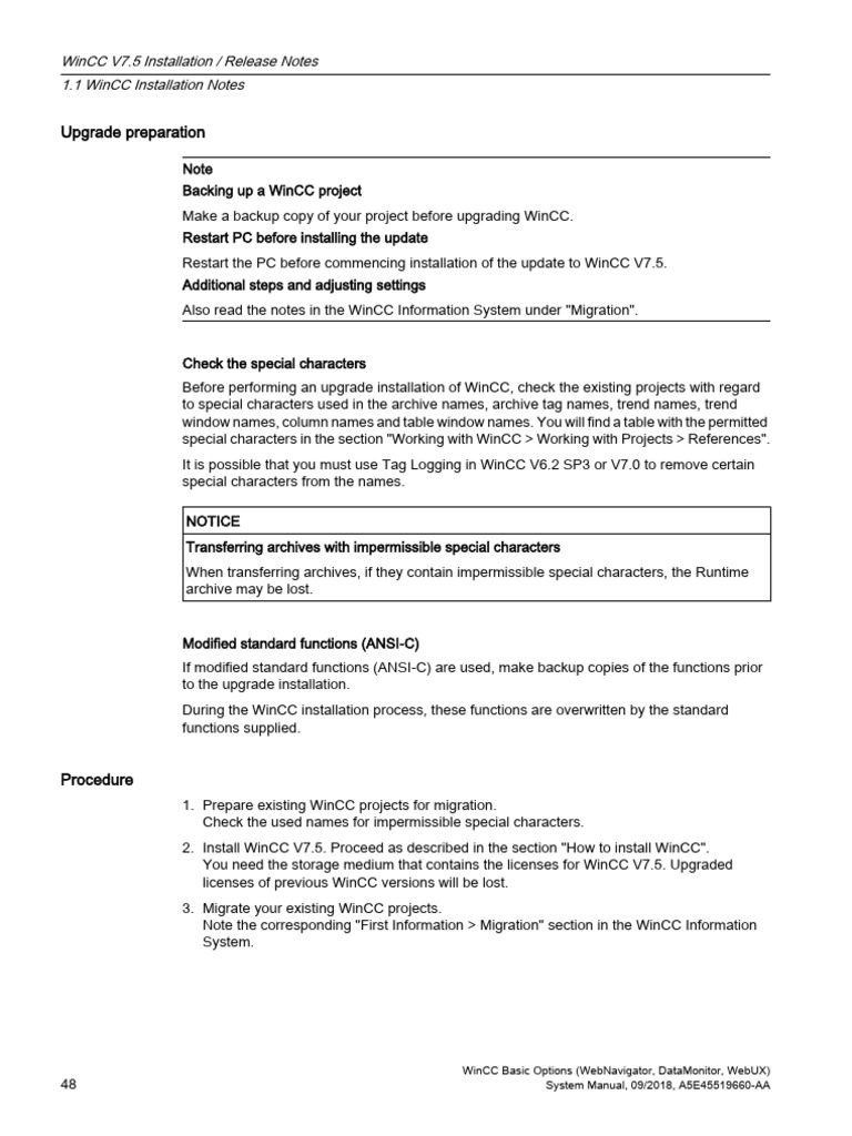 WinCC7.5 BasicOptions - PDF Page 48 | PDF | Computing | Software
