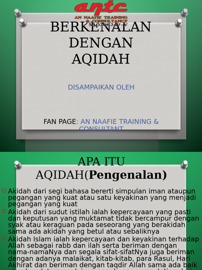 Berkenalan Dengan Aqidah | PDF