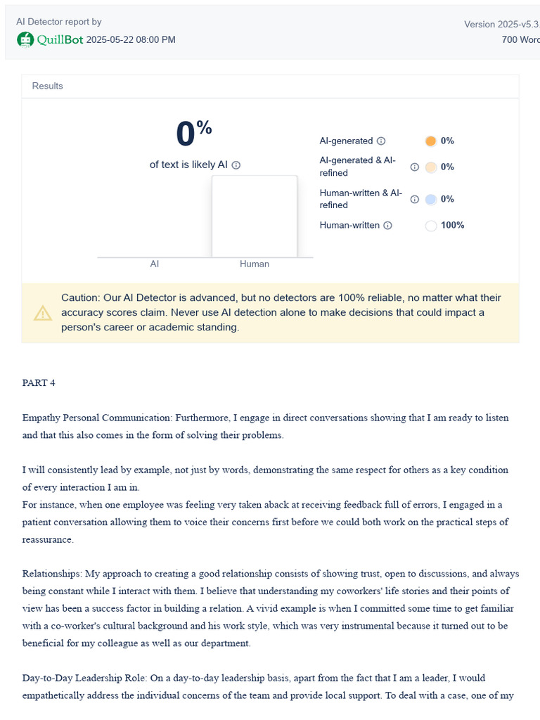 AI Detector - QuillBot AI - Section 1-PART 4 | PDF | Communication ...