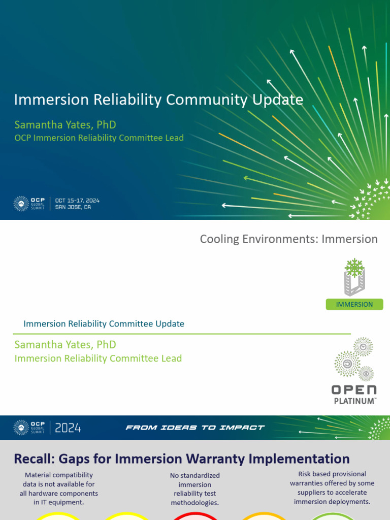 5594 - OCP Immersion Cooling Reliability | PDF | Reliability ...
