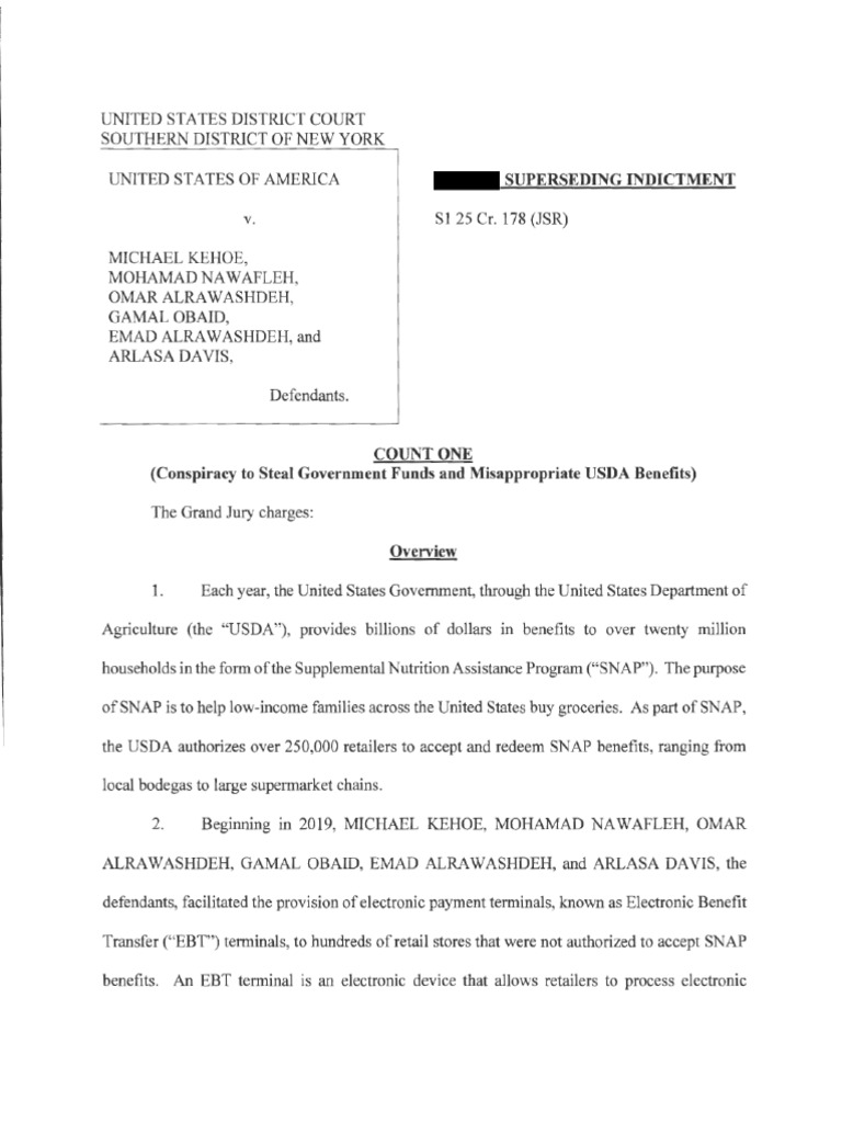 Kehoe Et Al Superseding Indictment DOJ | PDF