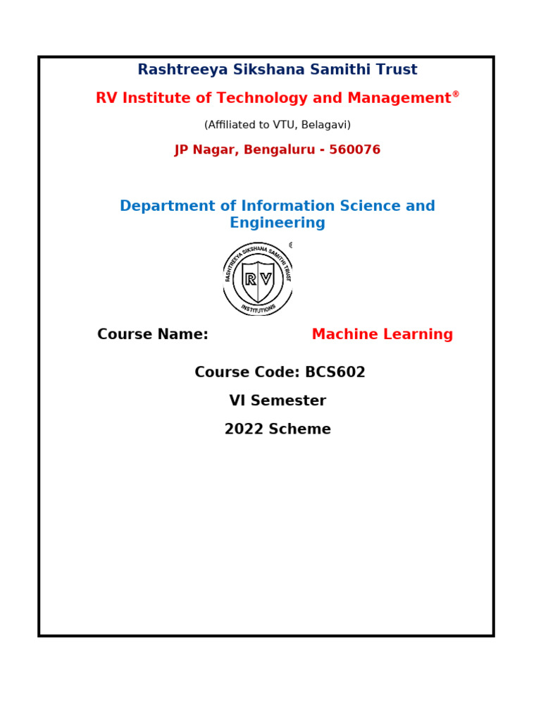 Module - 02 Machine Learning (BCS602) | PDF | Principal Component Analysis | Covariance
