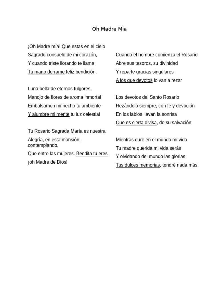 Poemas a la Virgen María | PDF