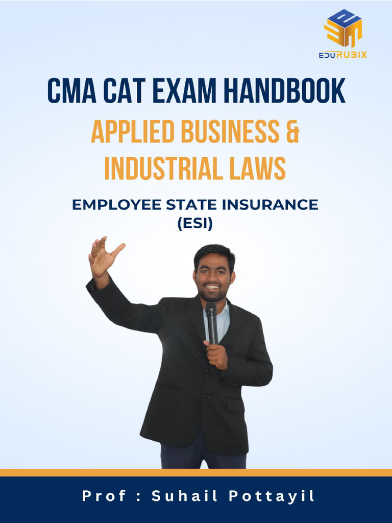 Cma Cat Law Exam Hand Bok (Esi) | PDF