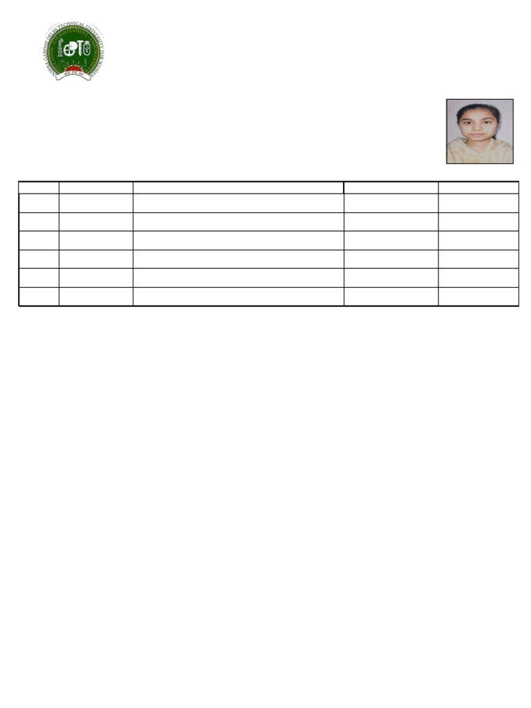 Exam Attendance Sheet 1 1 | PDF