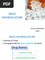 Understanding Drug Nomenclature | PDF | Pharmacology | Pharmaceutical ...