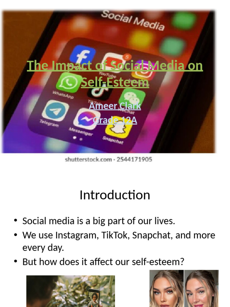 Social Media's Effect on Self-Esteem | PDF
