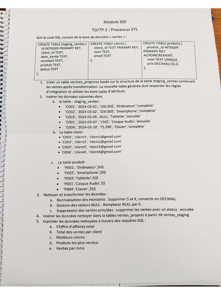 La Correction de Tds SID | PDF