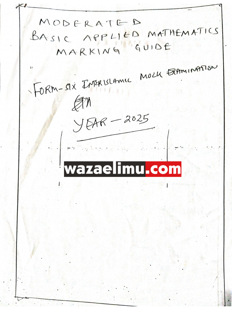 Tahisco Basic Applied Math 2025 - Wazaelimu.com (3) | PDF
