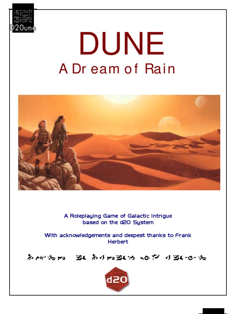 d20 DUNE Role Playing Game | PDF