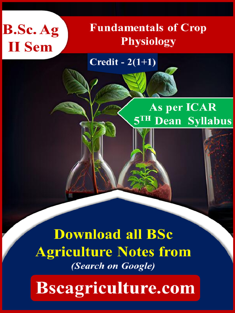 Fundamentals of Crop Physiology | PDF | Endoplasmic Reticulum | Cell (Biology)