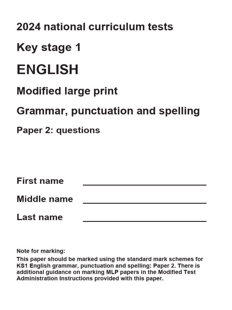 STA248805Mle 2024 ks1 English GPS MLP Paper2 Questions | PDF | Copyright | English Language