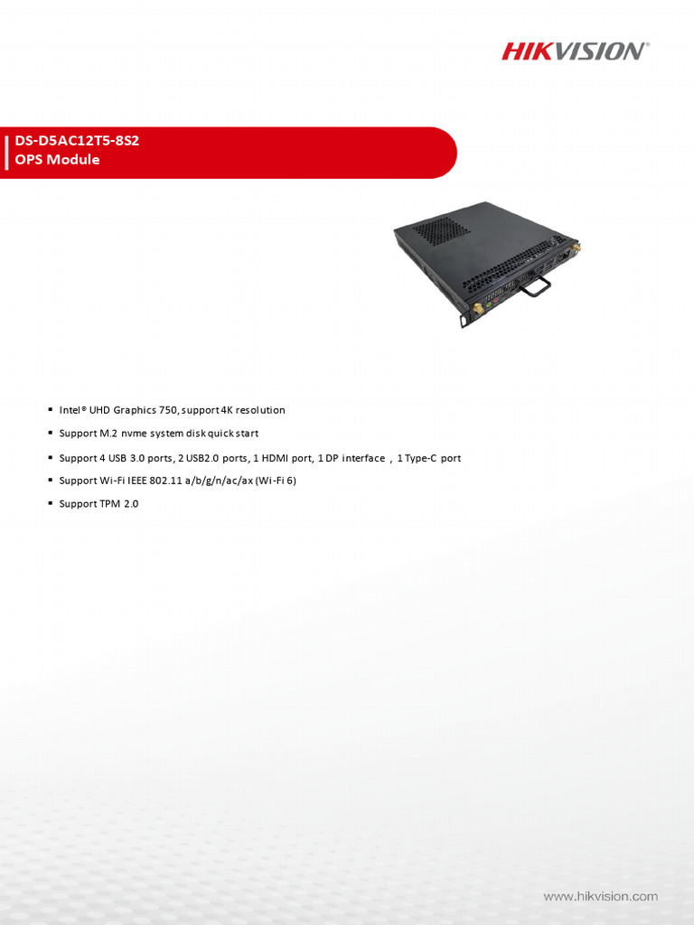 DS-D5AC12T5-8S2 Datasheet 20241021 | PDF | Usb | Central Processing Unit