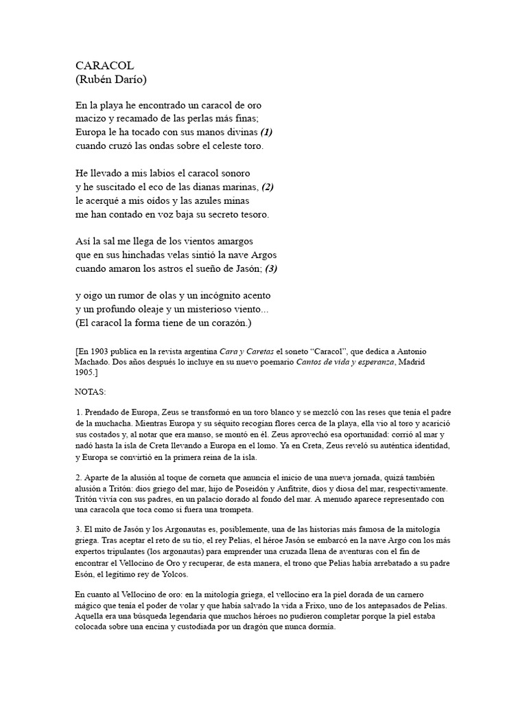 Rubén Darío | PDF | Jason | Mitología Tesaliana