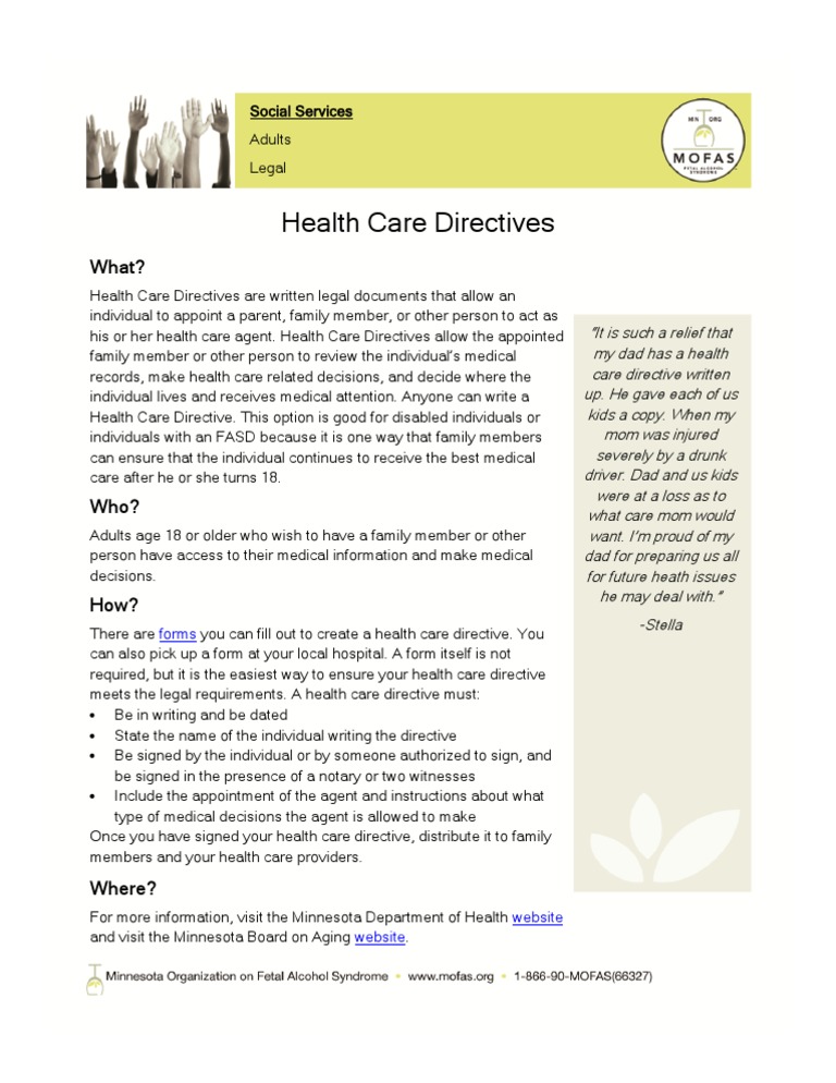 Health Care Directives | PDF | Social Science | Self-Improvement