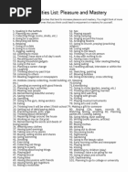 Emotion Regulation Handout 16 Pleasant Events List | PDF | Dialectical ...