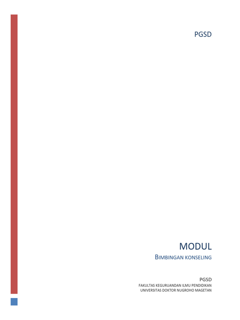 Modul Bimbingan Konseling SD | PDF