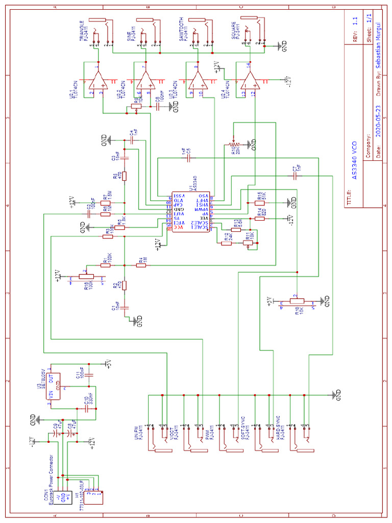 001 As3340 Vco Schematic - PNG | PDF
