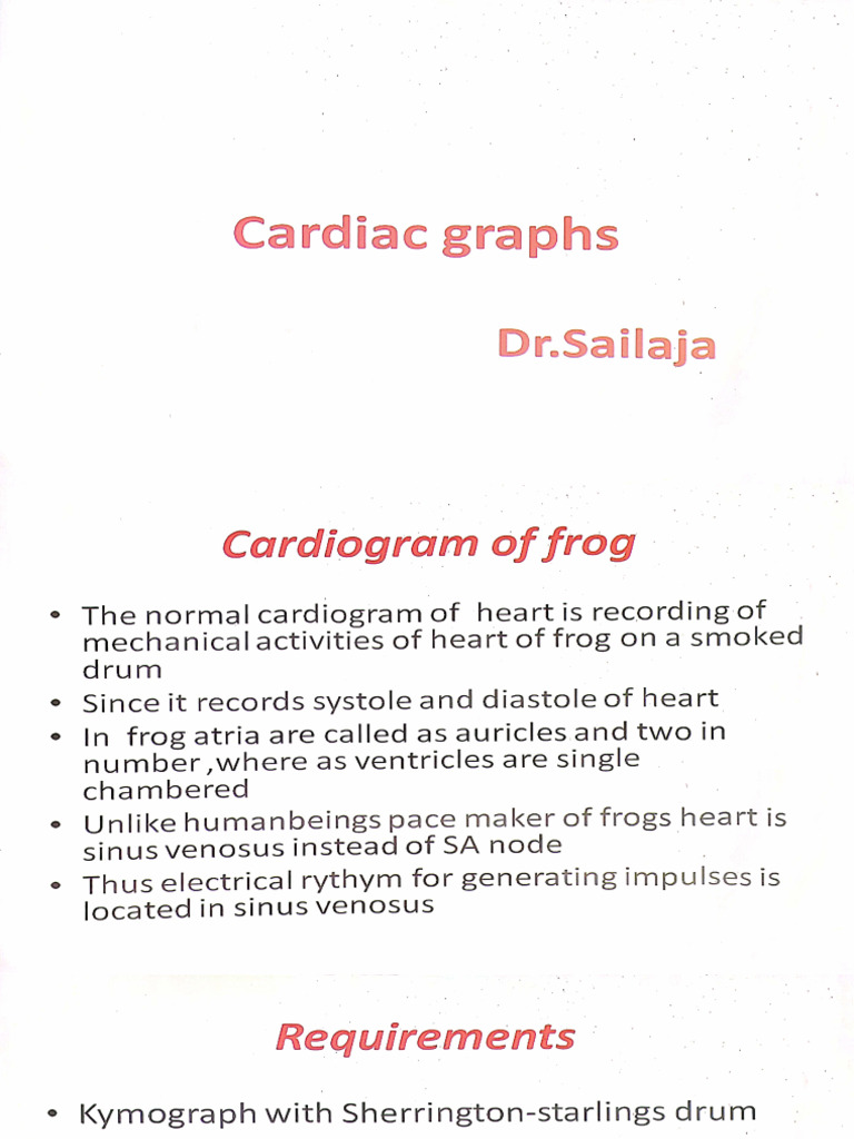 Cardiac Graphs | PDF
