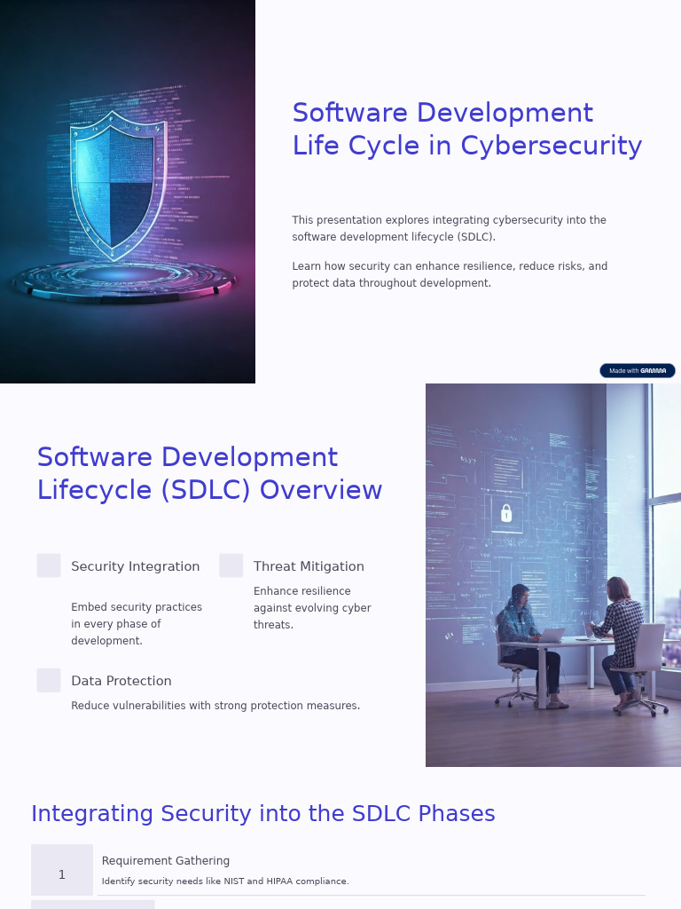 Software Development Life Cycle in Cybersecurity | PDF | Computer ...