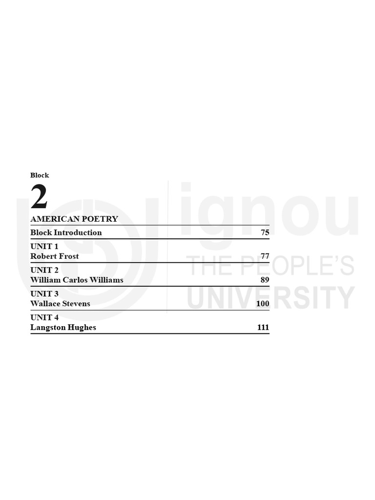 Block 2 | PDF | American Poetry | Poetry