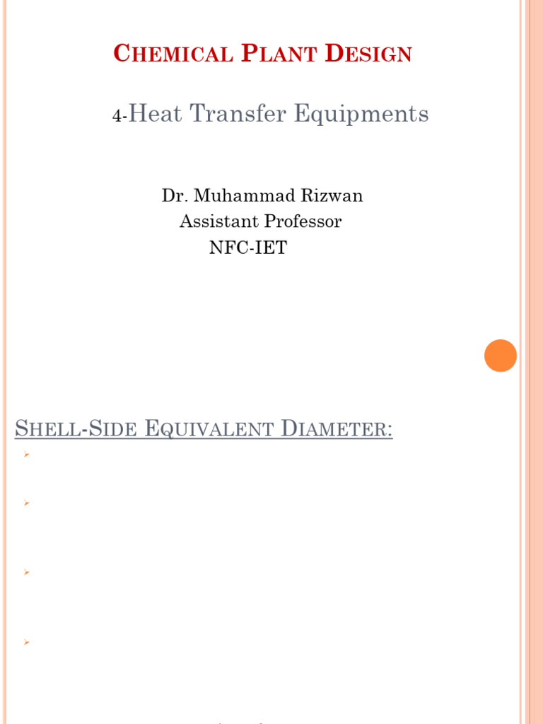 4 Heat Transfer Equipments | PDF | Pipe (Fluid Conveyance) | Heat Transfer