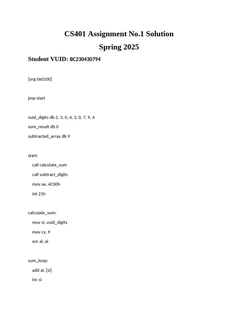 CS401 BC230430794 | PDF