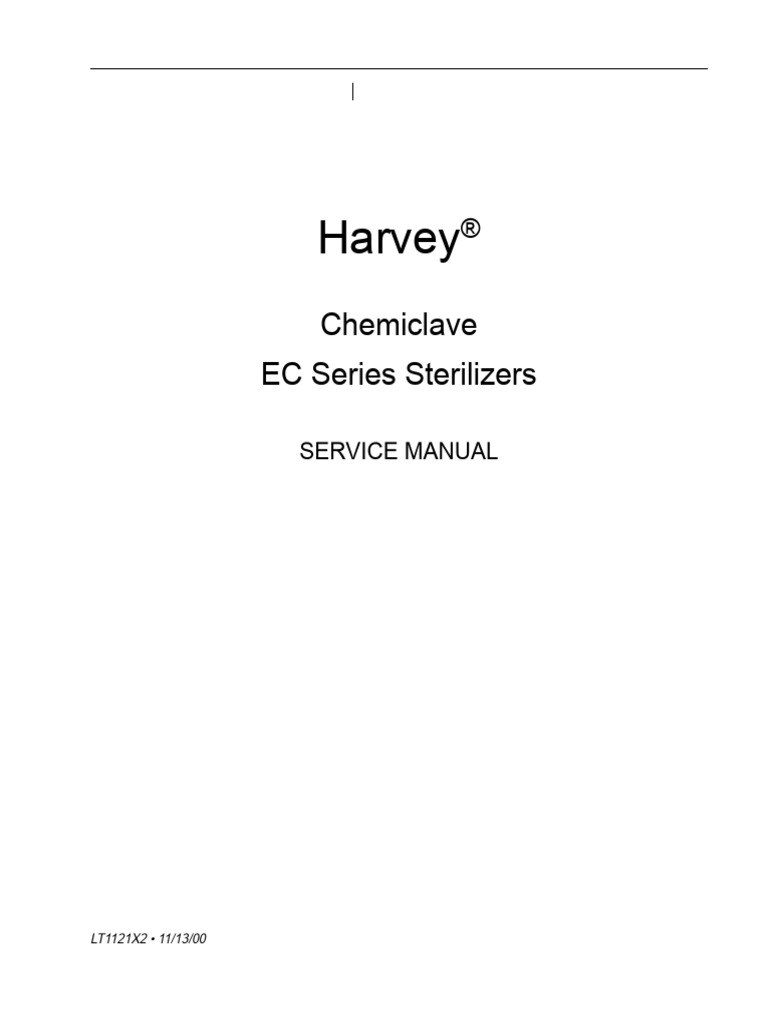 Chemiclave EC Series ServiceManual 5500 6000 AfterAdi | PDF | Valve ...
