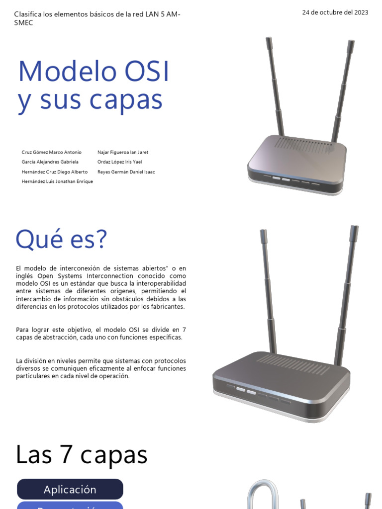 Modelo Osi | PDF | Modelo osi | Red de computadoras