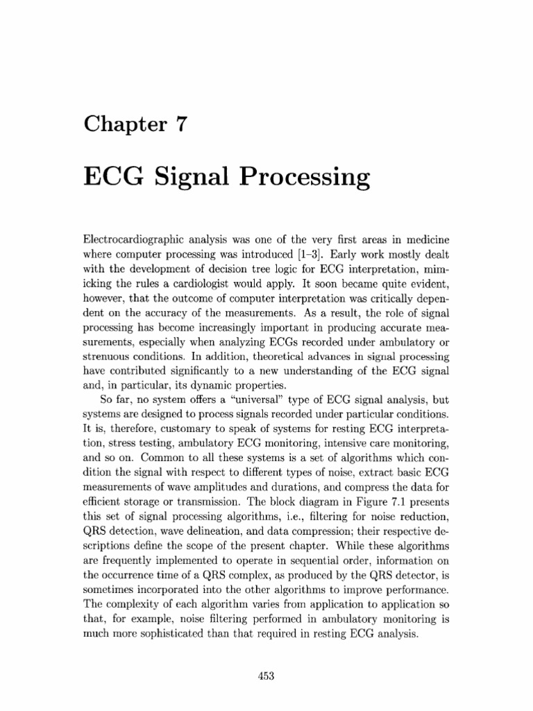 Basic Algorithms For Signal Processing | PDF | Electrocardiography ...