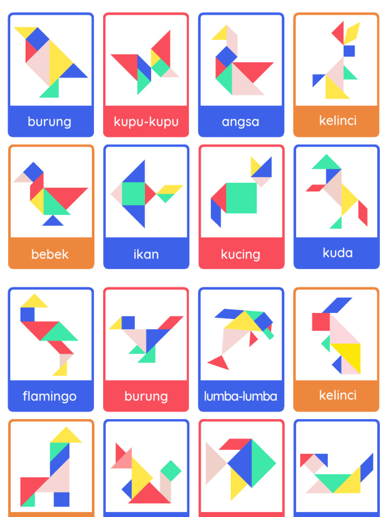 Tangram Hewan | PDF