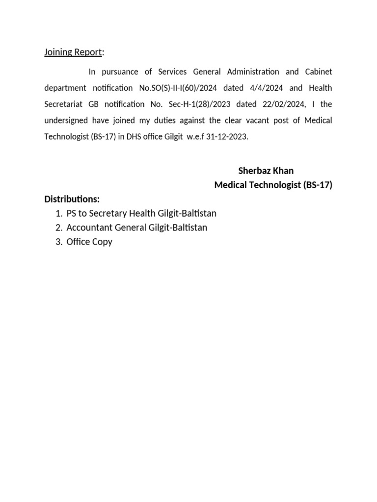 Joining Report | PDF