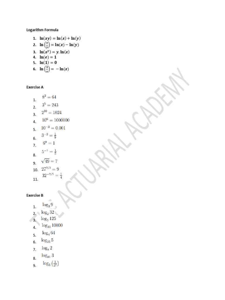 Logarithm | PDF