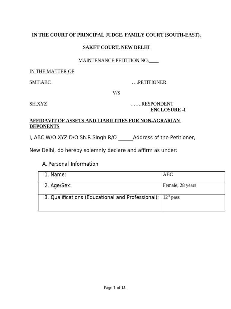 Proof of Income by of Affidavit | PDF | Expense | Affidavit