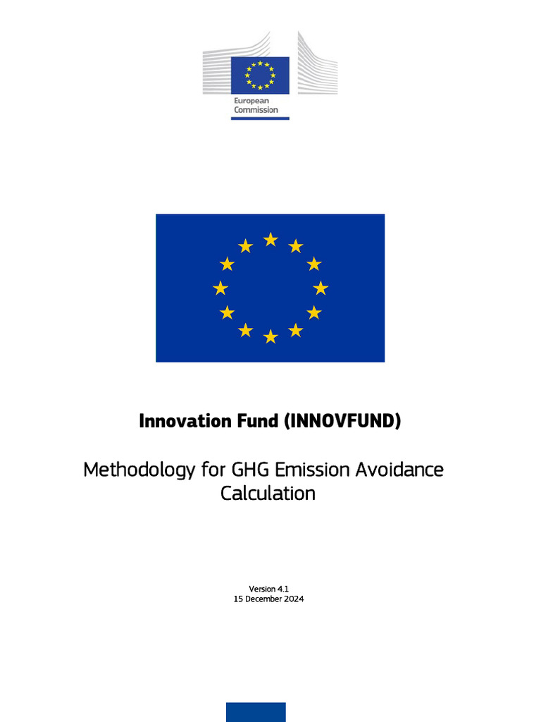 GHG Emission Avoidance Methodology - Innovfund - en | PDF | Carbon ...