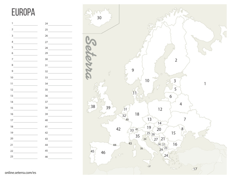 Europe Countries Quiz | PDF