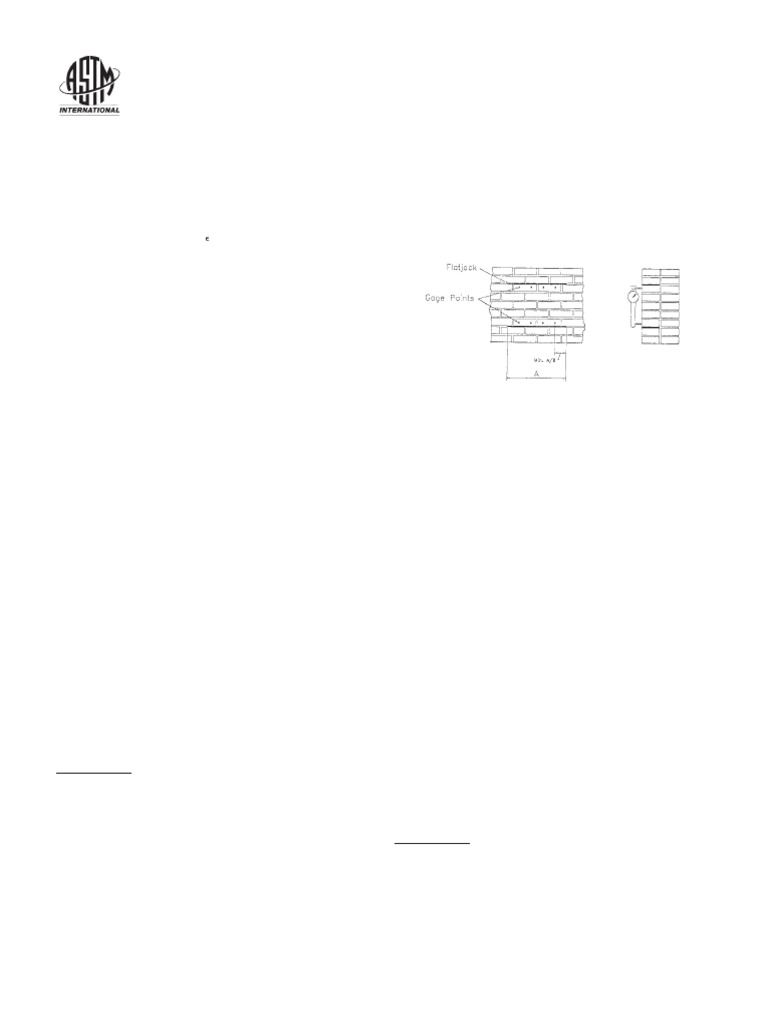 C1197 in Situ Measurement of Masonry Deformability | PDF | Calibration ...