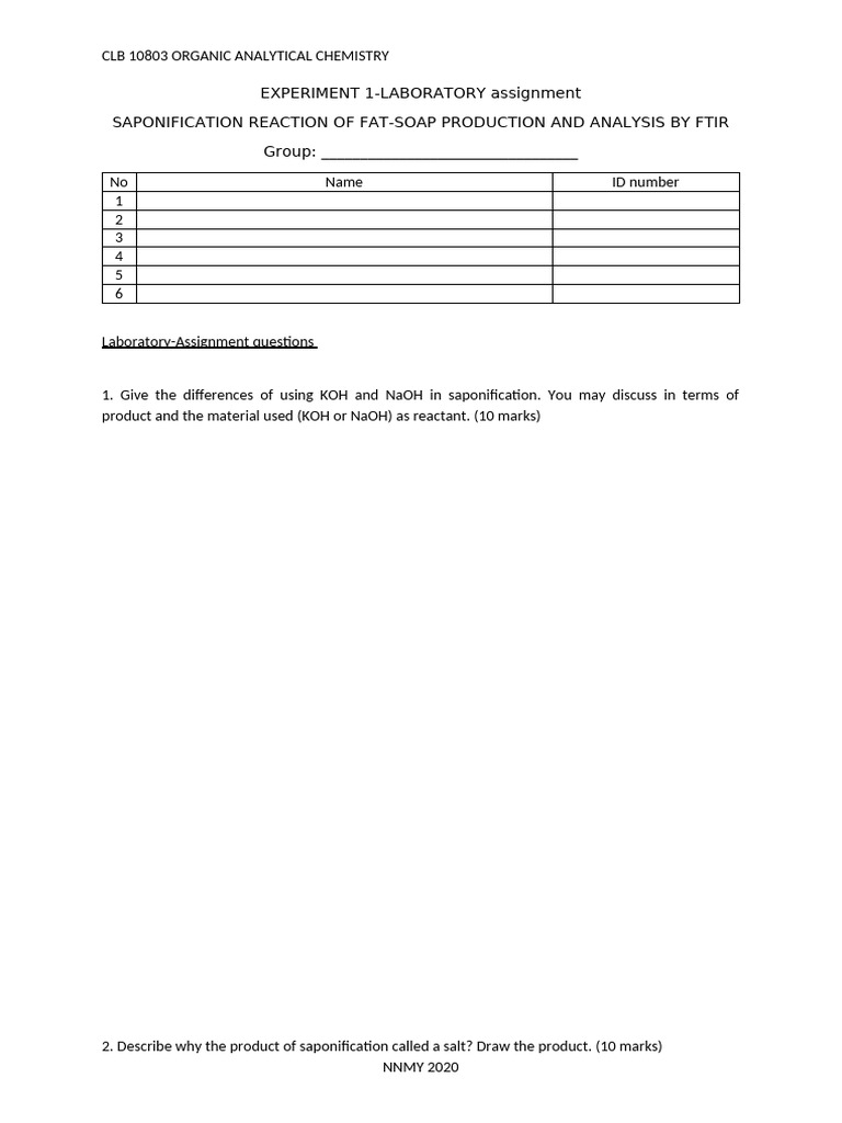Experiment 1-Laboratory Assignment | PDF