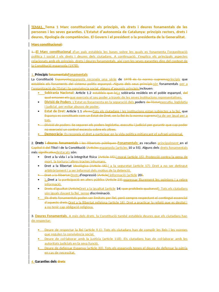 TEMA1 OPOS ADMINISTRACIÓ Generalitat Catalunya | PDF