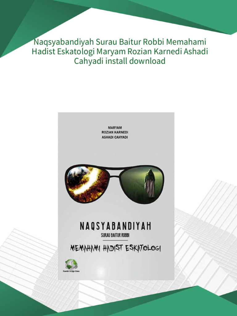 Naqsyabandiyah Surau Baitur Robbi Memahami Hadist Eskatologi Maryam ...