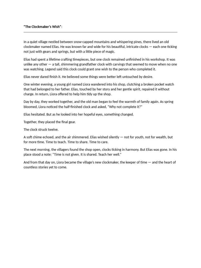 The Clockmaker | PDF