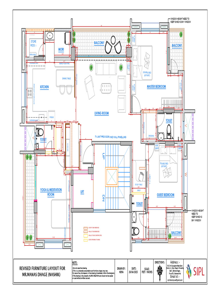 Measurement Layout (MR - Manas Dhage) 260425 | PDF | Home | Furniture