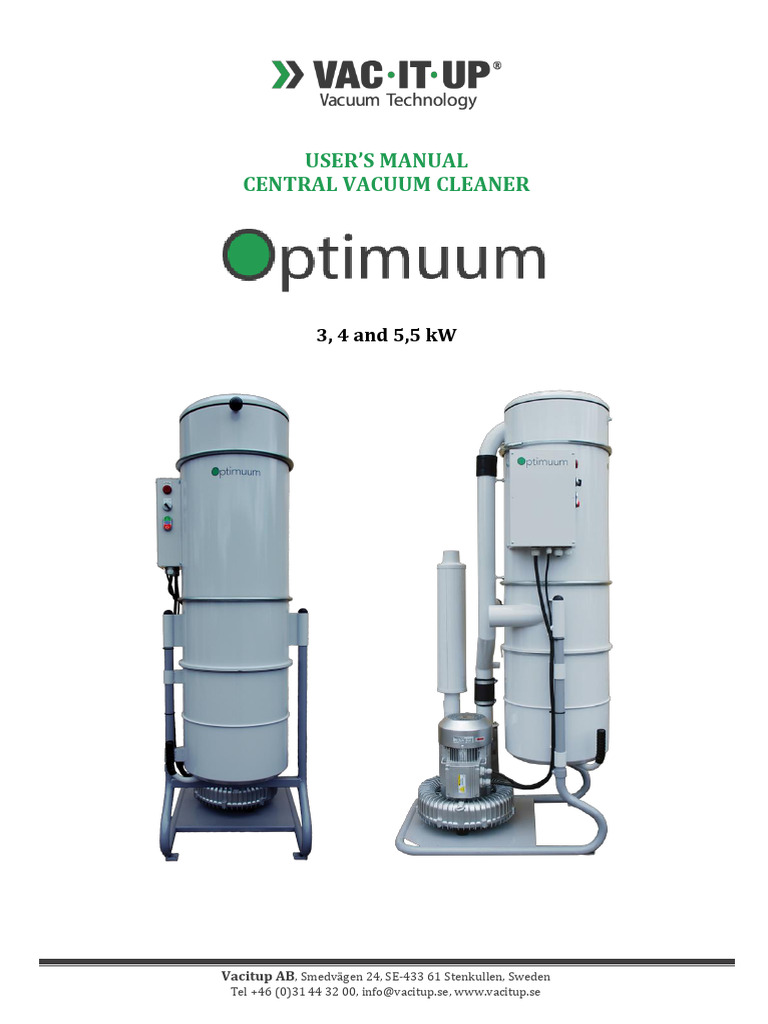 V PDF en Optimuum Manual Vacitup 2020 | PDF | Vacuum Cleaner | Pump