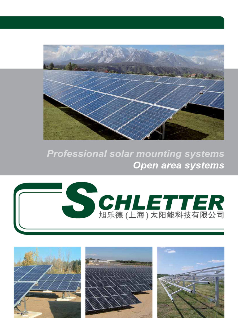 Overview - Schletter Open Area Systems - Eng | PDF | Deep Foundation ...