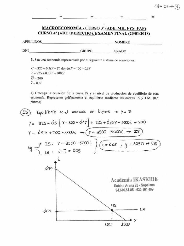 Examenes Macro 2018 2019 2020 | PDF