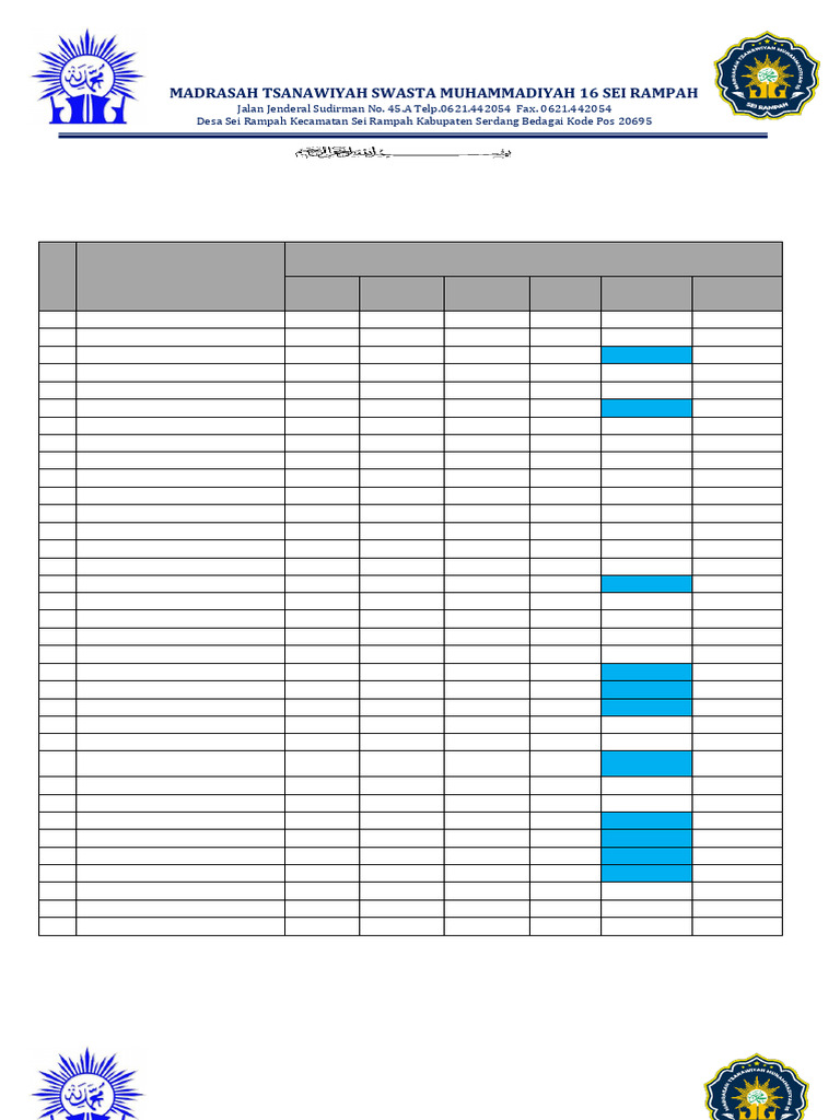 Daftar Nilai Praktek | PDF