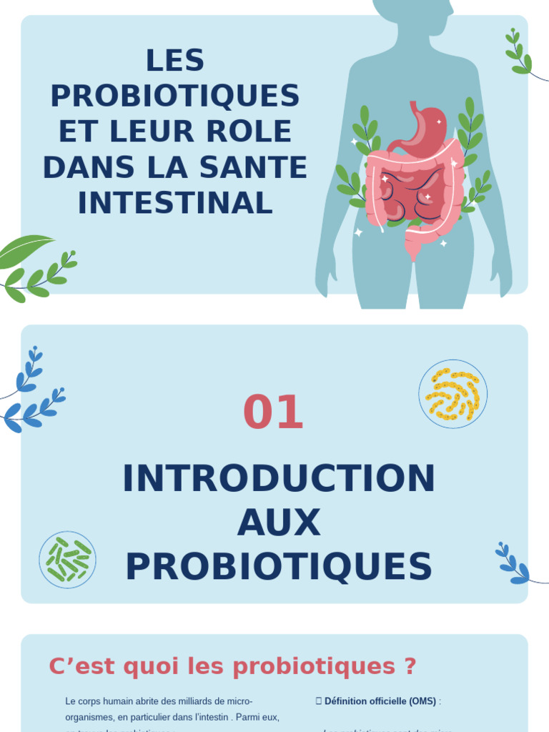 Probiotiques Final | PDF | Probiotique | Tractus gastro-intestinal