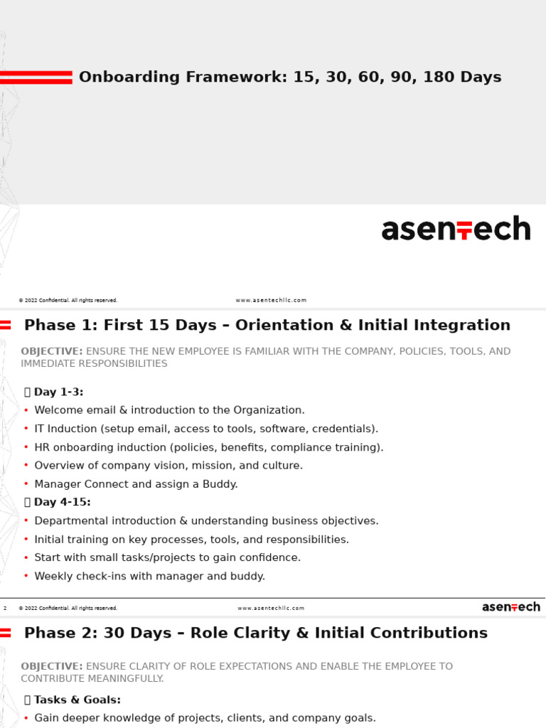 Employee Onboarding Framework Overview | PDF | Performance Appraisal ...